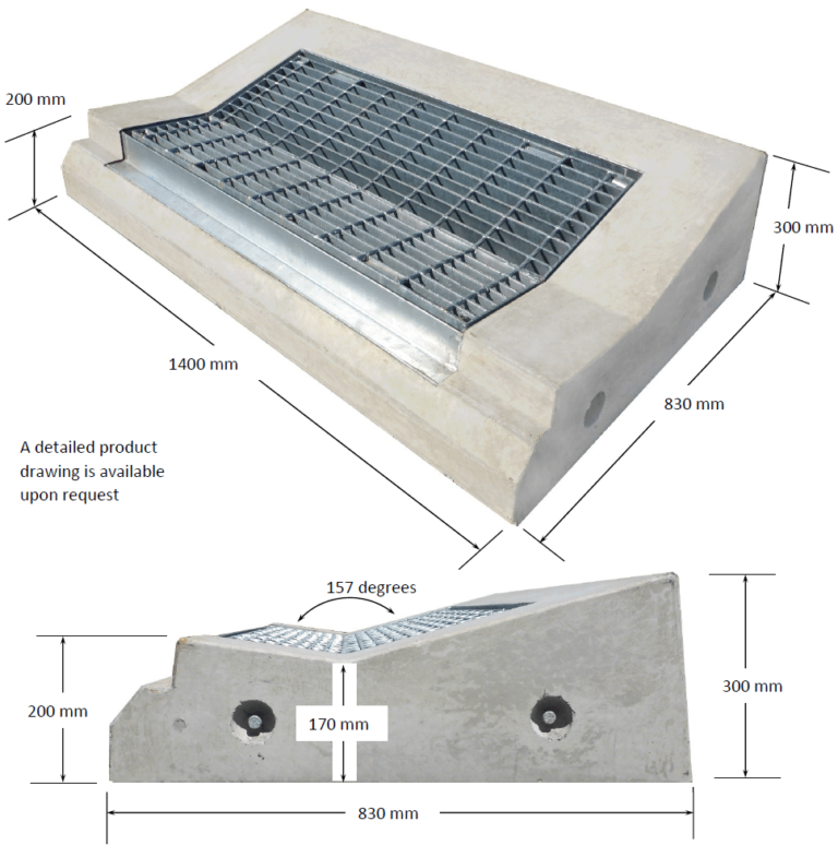 Pit Lid with Roll Formed Grate - Civilmart