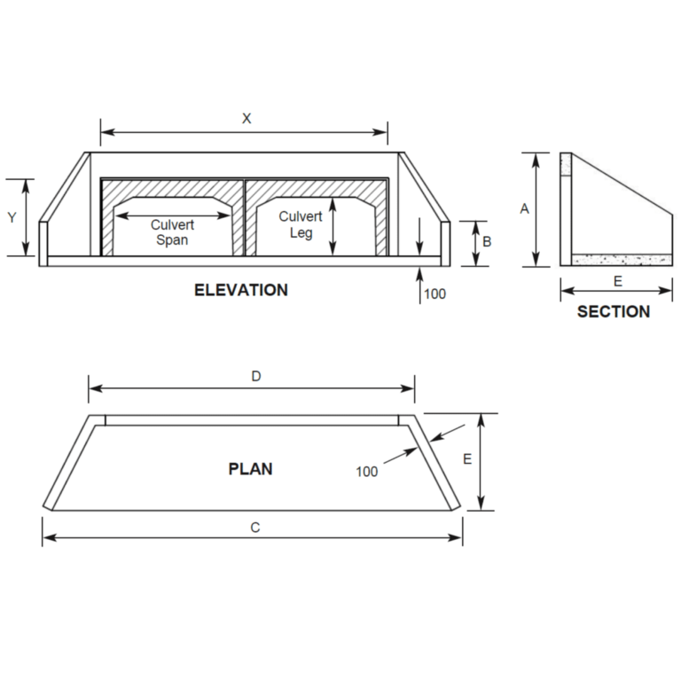 Culvert Headwall - Twin Cell - Civilmart