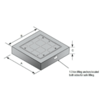Pit Lid with Cast Iron Infill Cover - Civilmart